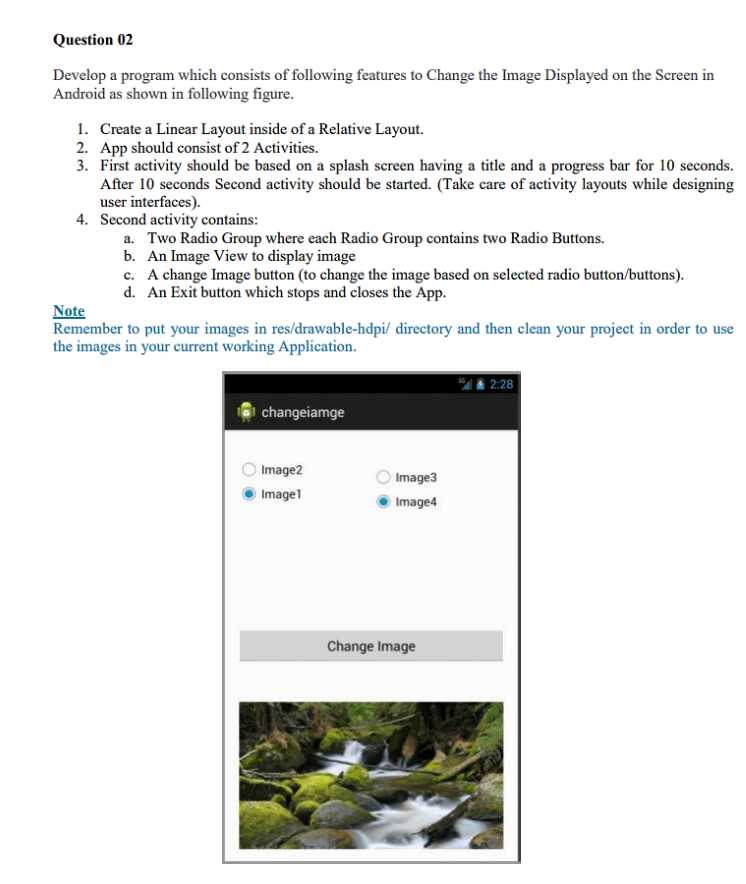 Solved Question 02 Develop a program which consists of | Chegg.com