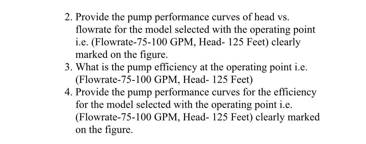 Solved Pump selection problem (50 points) An industrial | Chegg.com