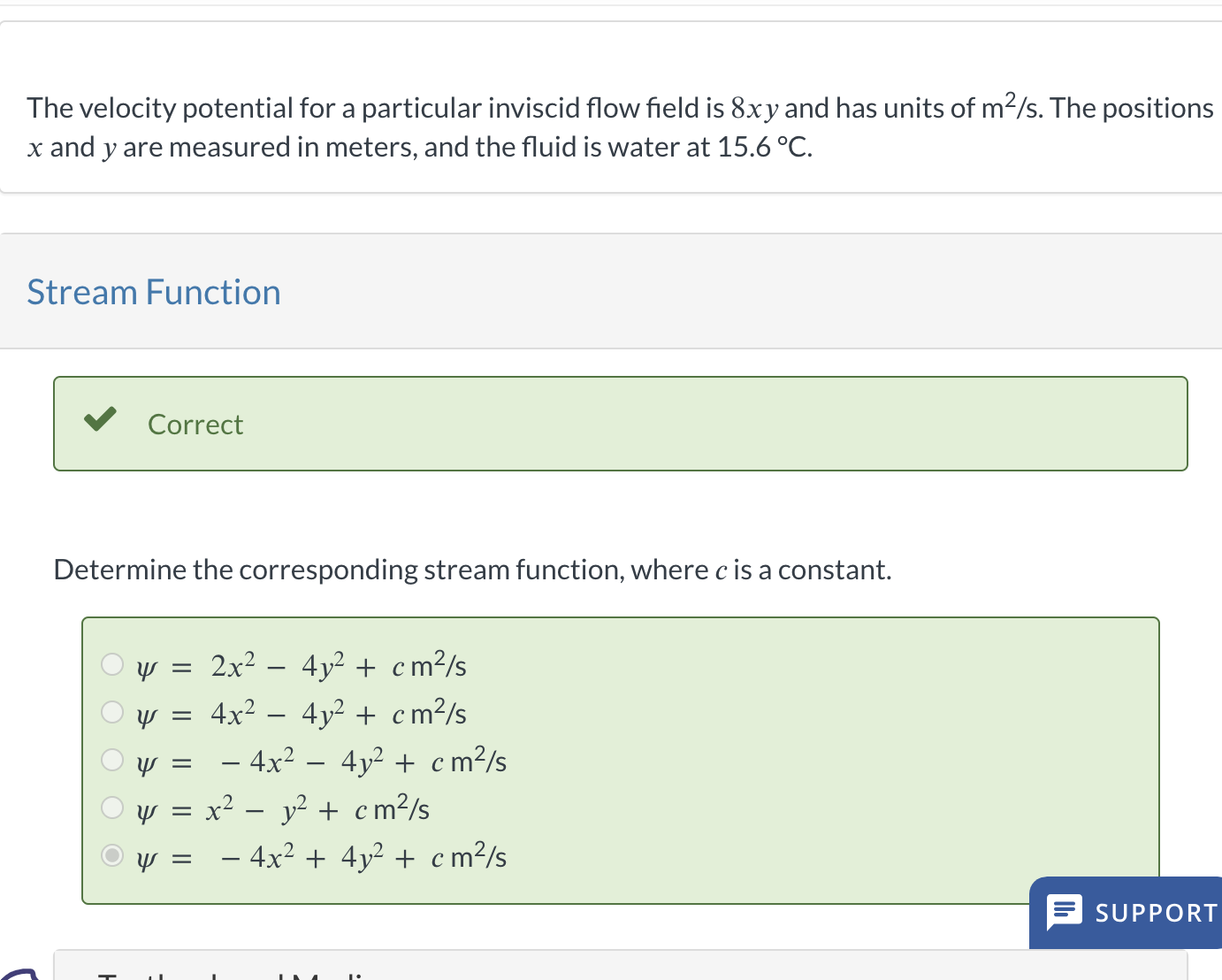 Solved The velocity potential for a particular inviscid flow | Chegg.com