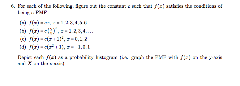 Solved 6. For each of the following, figure out the constant | Chegg.com