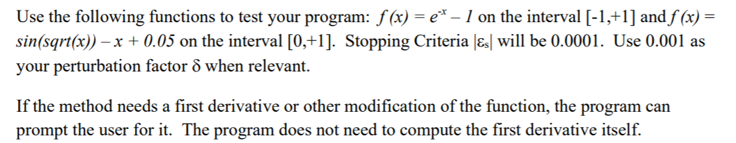 Solved - Use the following functions to test your program: | Chegg.com