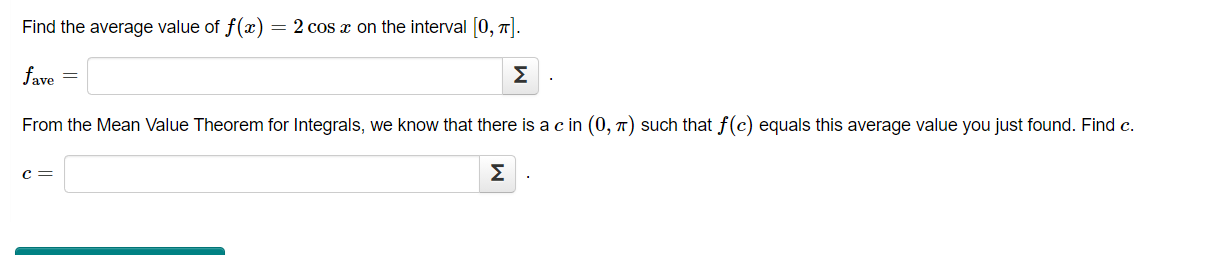 Solved Find the average value of f(x) = 4x2 on the interval | Chegg.com