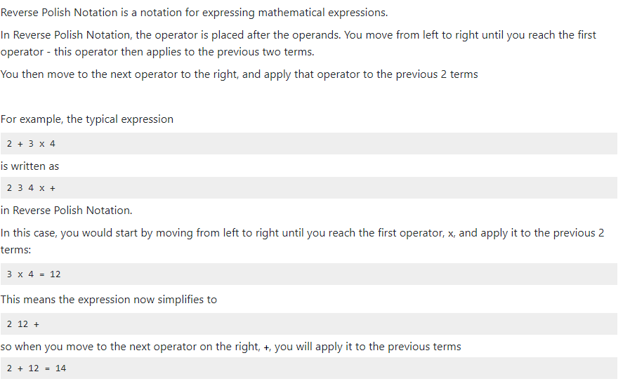 Solved Reverse Polish Notation is a notation for expressing | Chegg.com