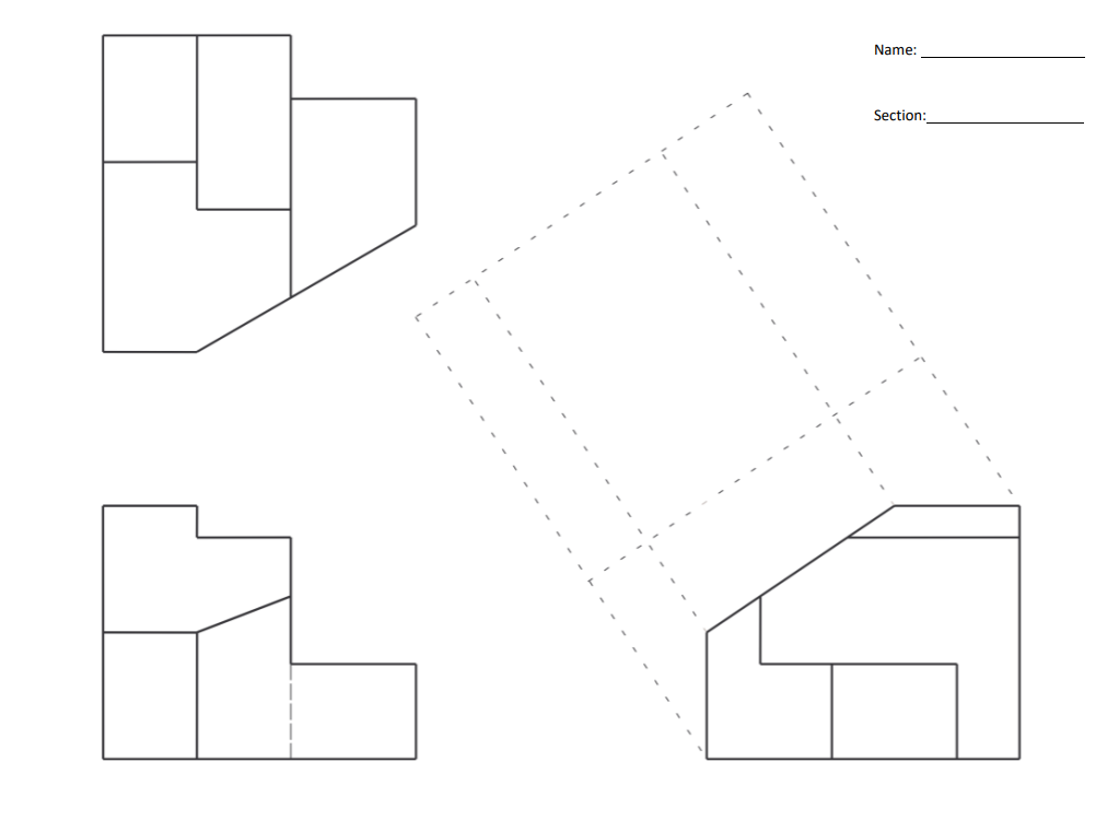 Solved draw the auxiliary view | Chegg.com