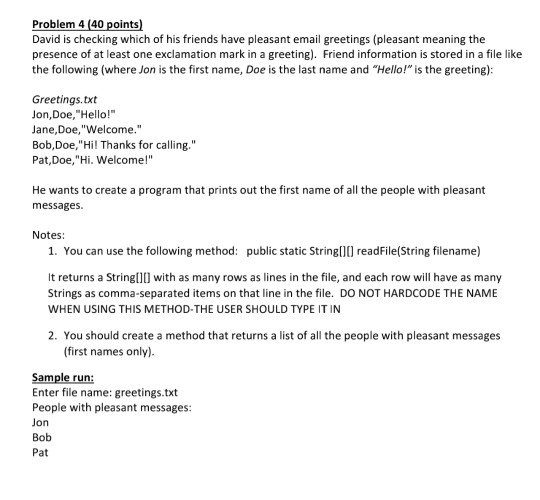 Solved Problem 4 (40 points David is checking which of his | Chegg.com