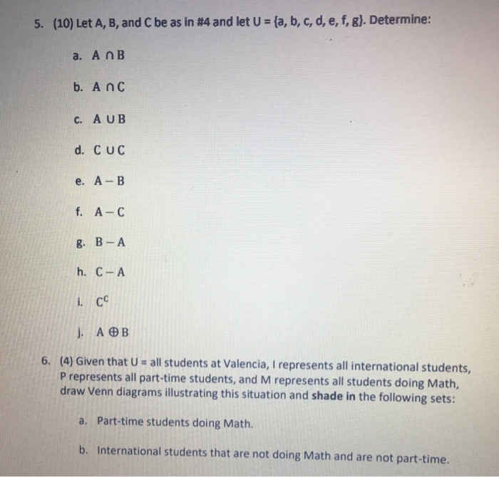 Solved 1. (1) List exactly five elements of the following | Chegg.com
