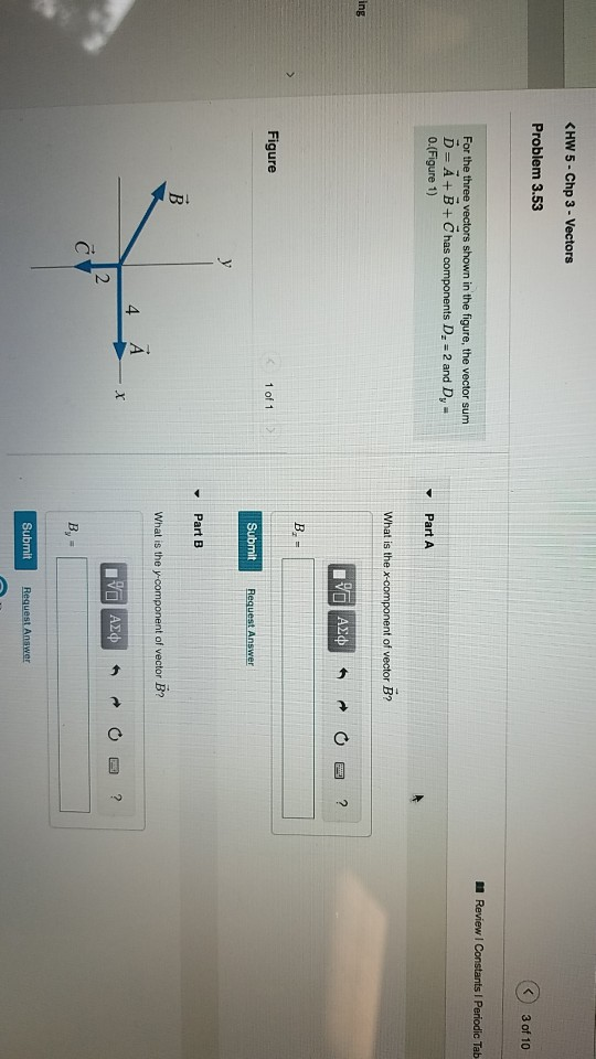 Solved A. what is the X component of vector B? B. what is | Chegg.com