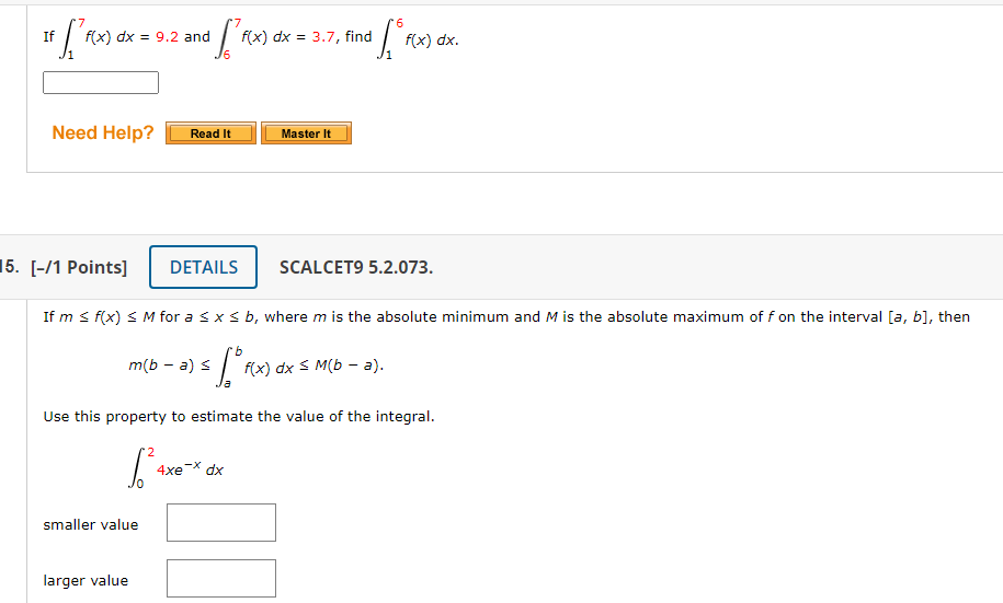 Solved If ∫17f(x)dx=9.2 and ∫67f(x)dx=3.7, find ∫16f(x)dx. | Chegg.com