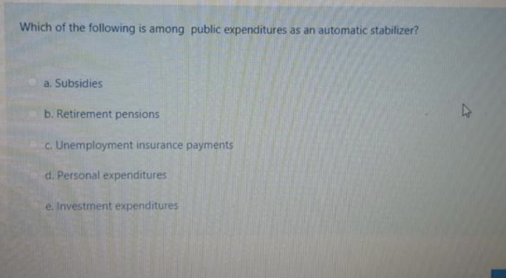 Solved A decrease in government purchases causes an even | Chegg.com