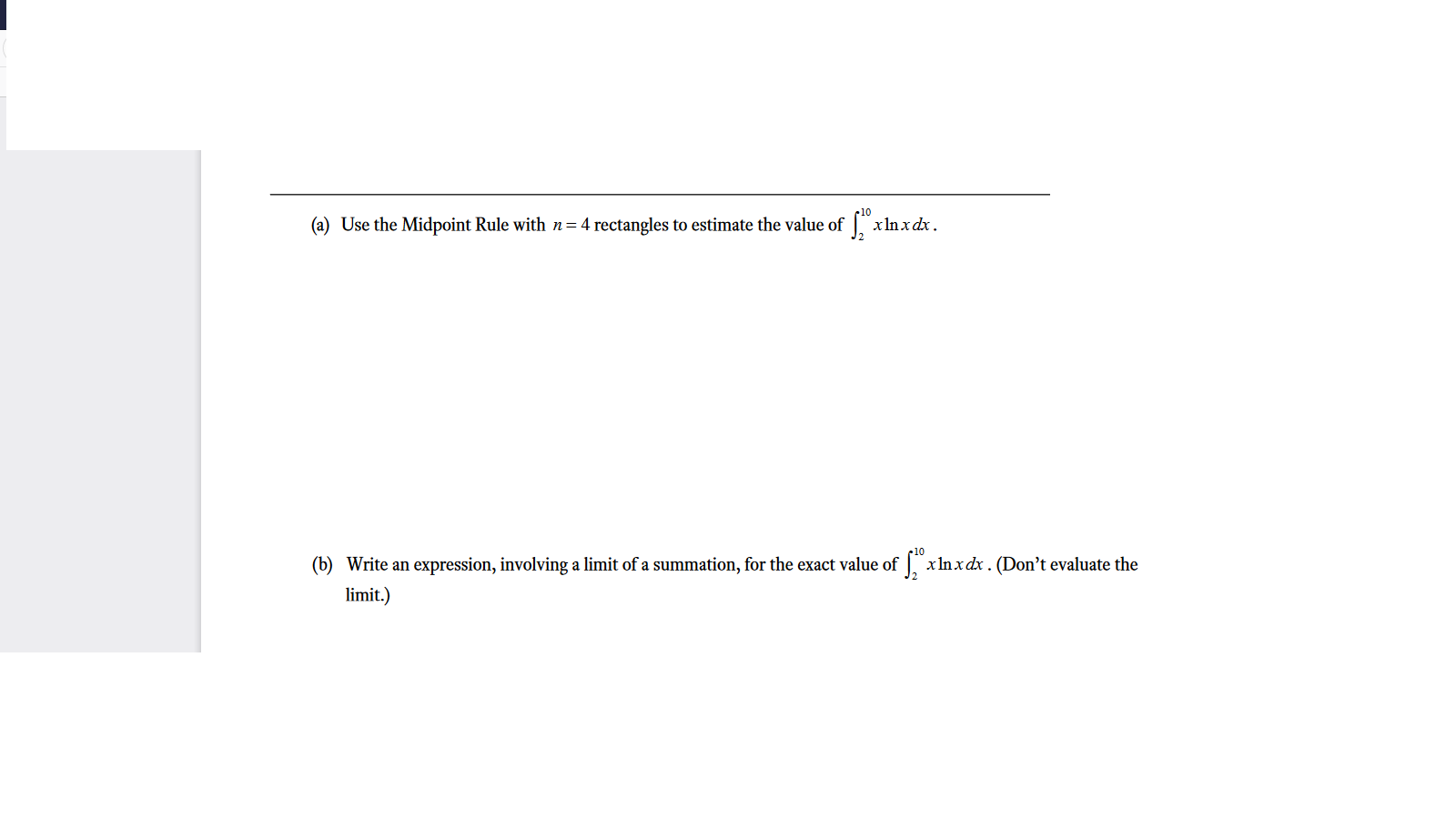 Solved (a) Use the Midpoint Rule with n = 4 rectangles to | Chegg.com