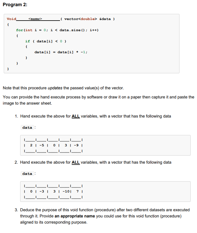 Solved Program 1: Demonstrate how the following code works | Chegg.com