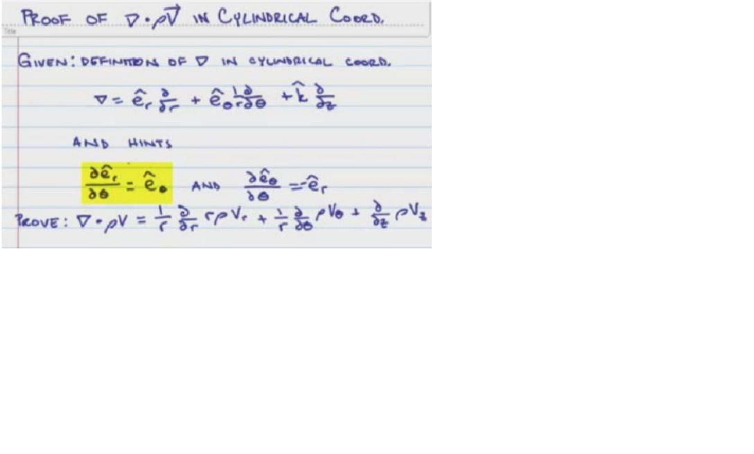 Solved Prove a continuity equation using vector | Chegg.com