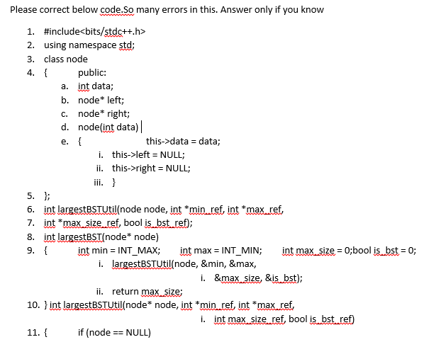 Solved Please correct below code.So many errors in this. | Chegg.com