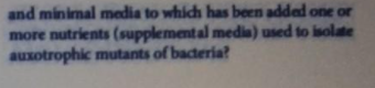 Solved 2. What is the difference between complete medium and | Chegg.com