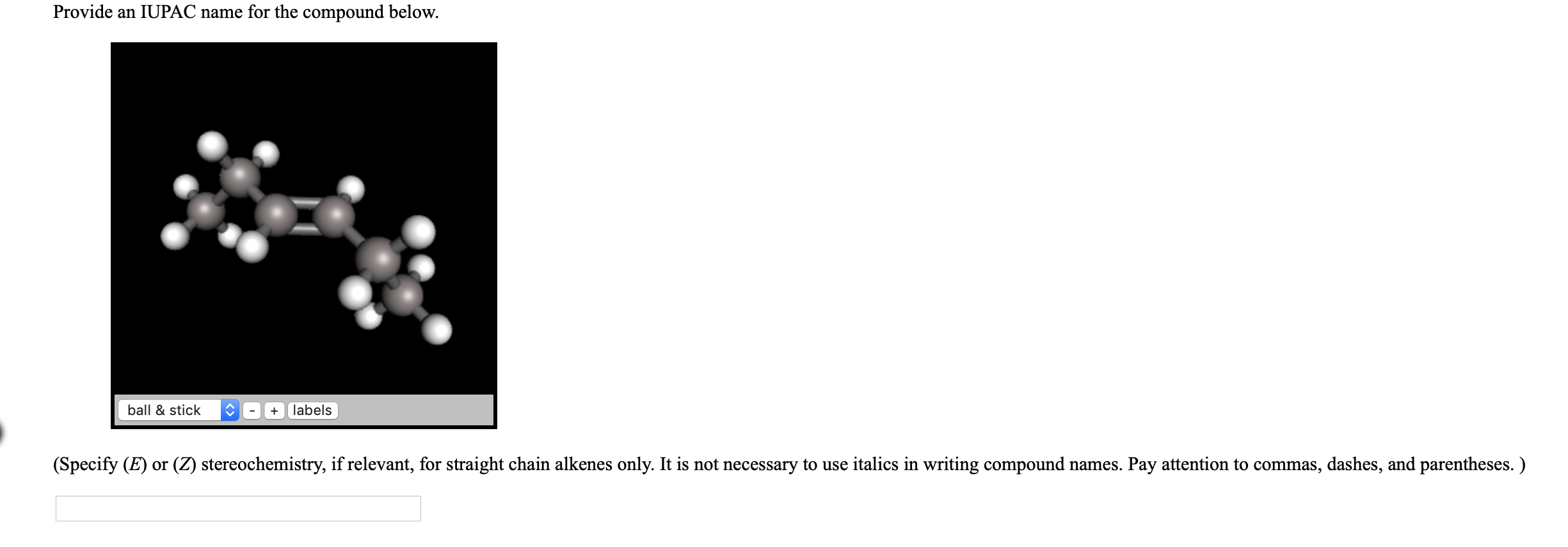 Solved Provide an IUPAC name for each of the compounds | Chegg.com