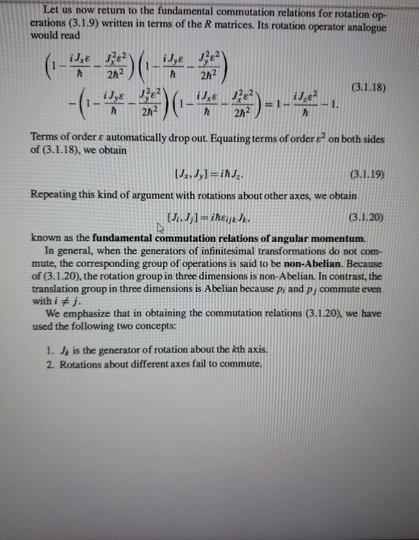 Solved 3.1 Rotations and Angular-Momentum Commutation | Chegg.com