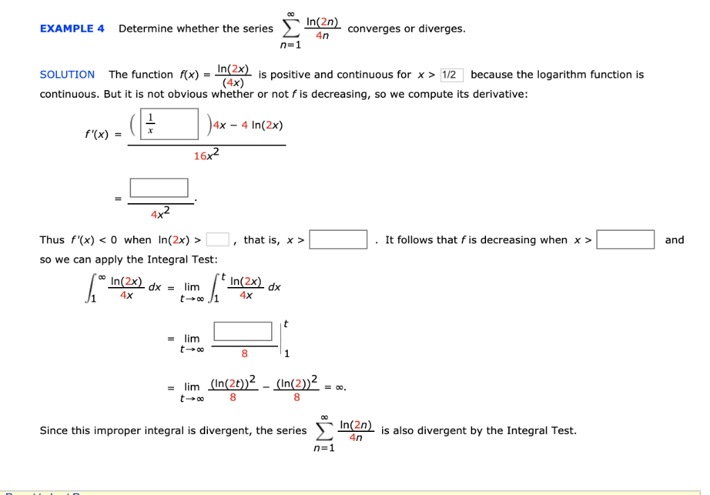 Solved In( 2n ︼mm converges or diverges EXAMPLE 4 Determine | Chegg.com