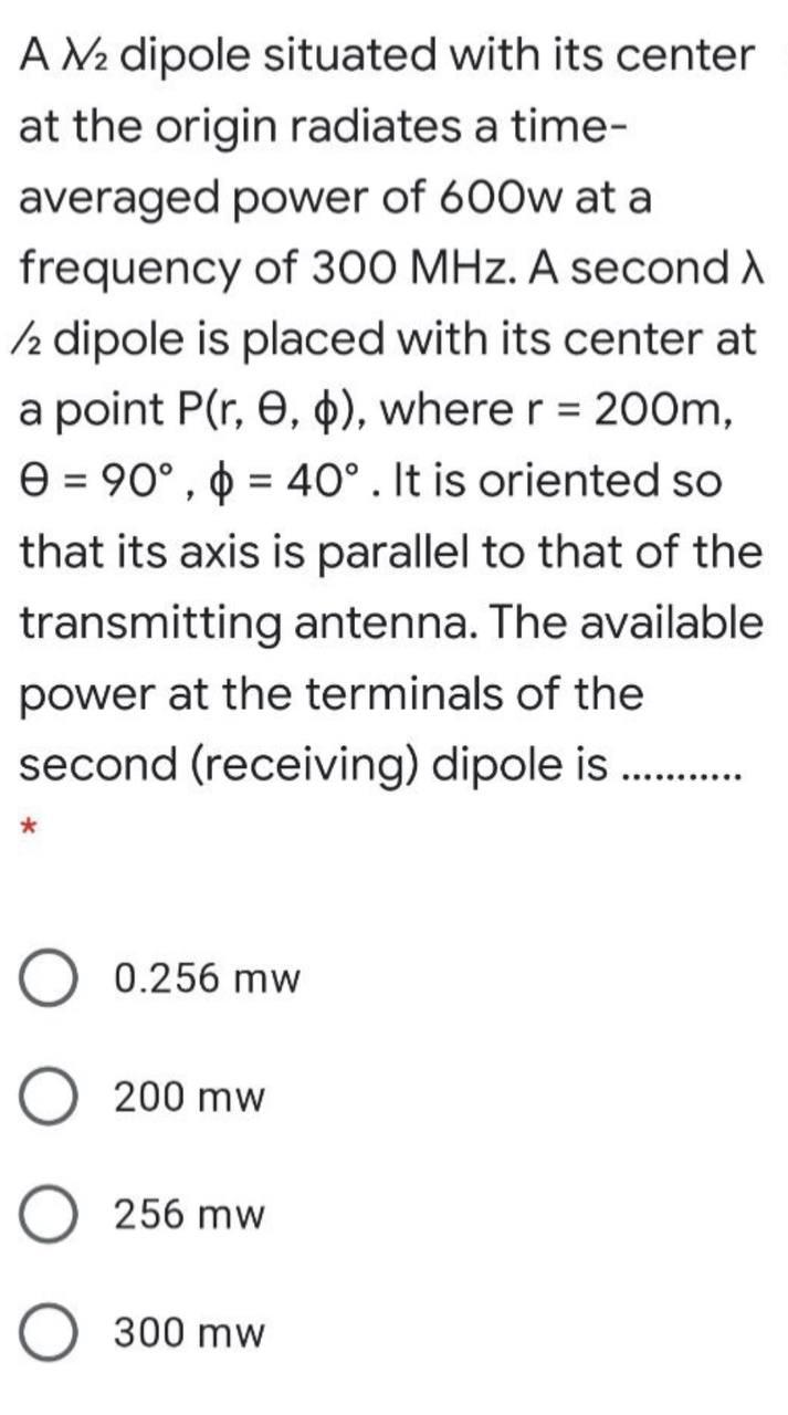 Solved A N2 dipole situated with its center at the origin | Chegg.com