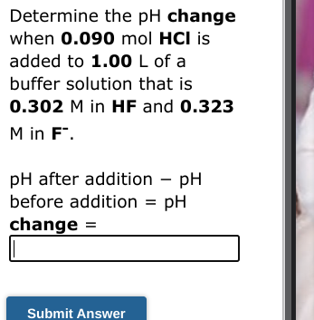 Solved Determine the pH change when 0.077 molNaOH is added | Chegg.com