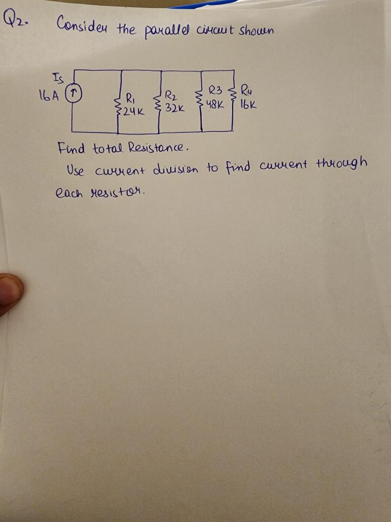 Solved 22. Consider the parallel circuit shown Find total | Chegg.com