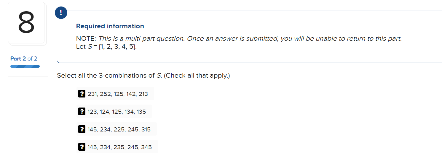 Solved Required information NOTE: This is a multi-part | Chegg.com