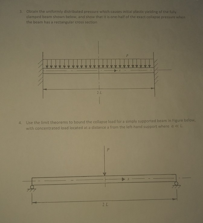 Solved 3. Obtain the uniformly distributed pressure which | Chegg.com