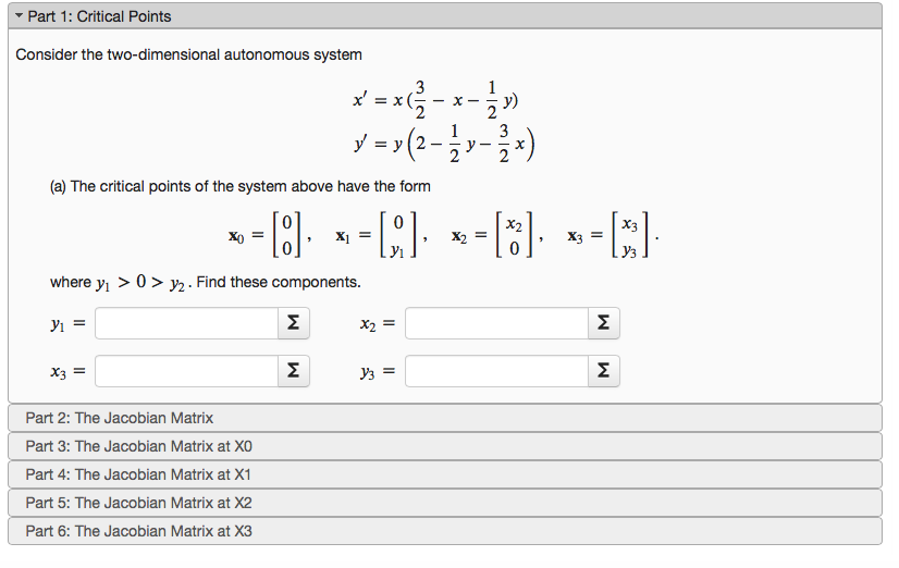 Solved Part 1: Critical Points Consider the two-dimensional | Chegg.com