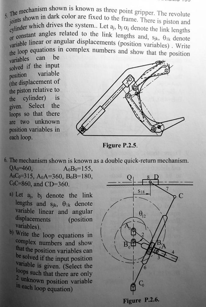 5. The mechanism shown is known as three point | Chegg.com