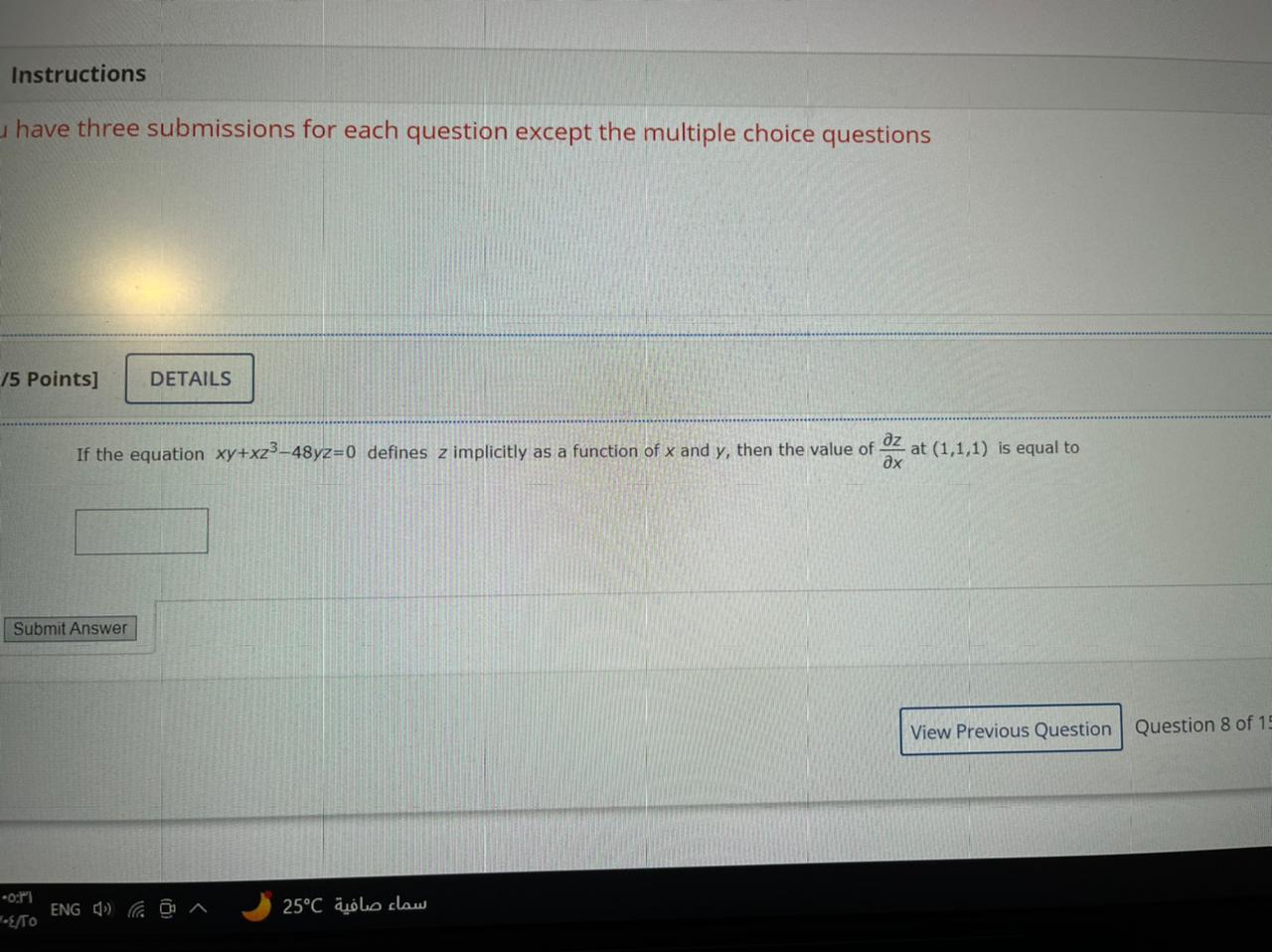 Solved have three submissions for each question except the | Chegg.com