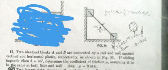 Solved کورد FIG.M 15. Two identical blocks A and B ad | Chegg.com