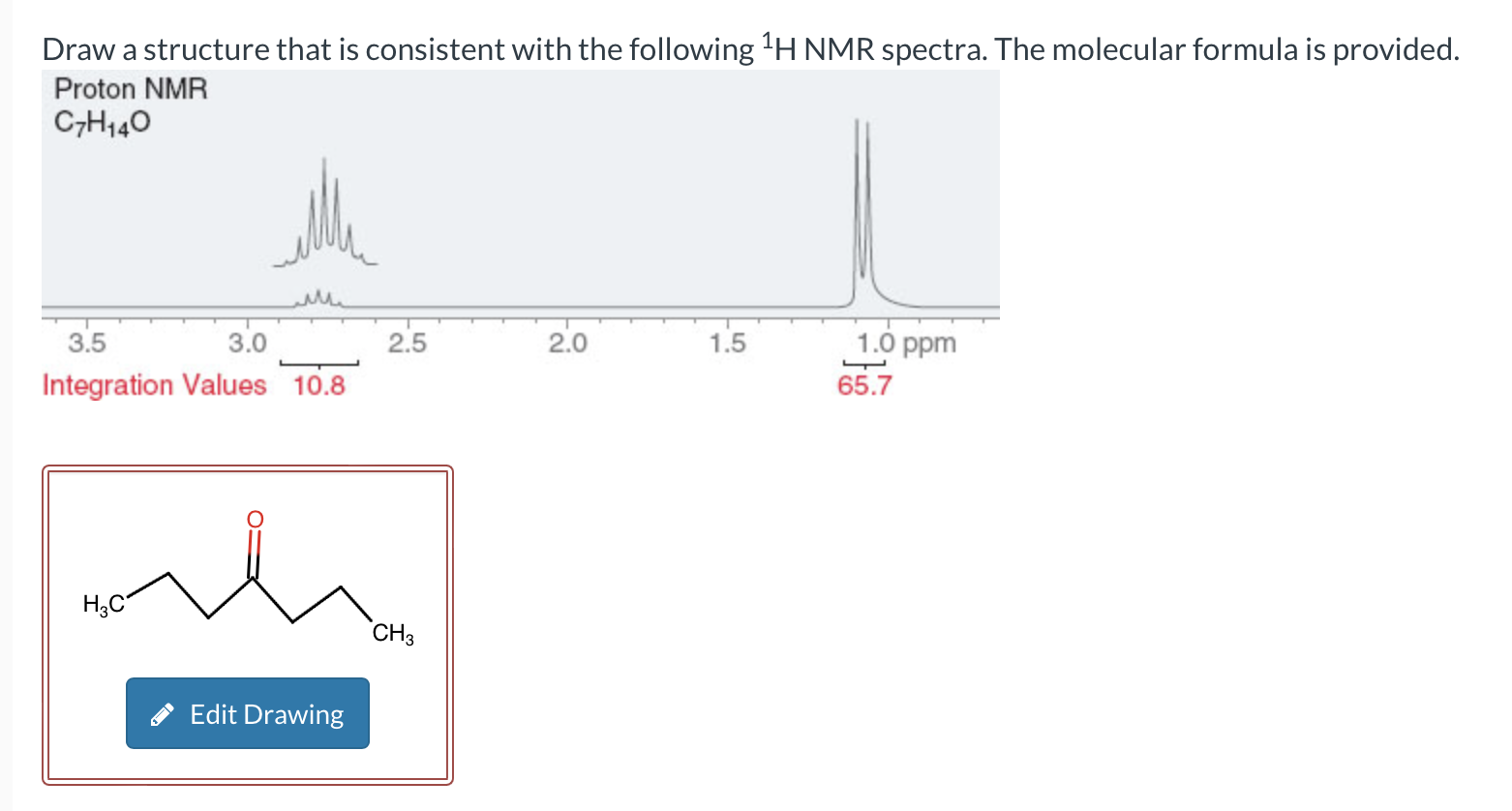Solved Draw a structure that is consistent with the | Chegg.com