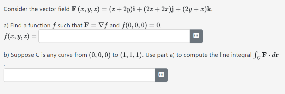 Solved Consider the vector field | Chegg.com