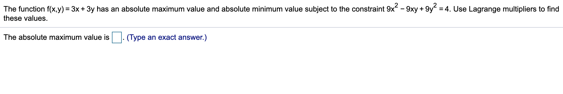 Solved 6xy The Function F X Y E These Values Has An