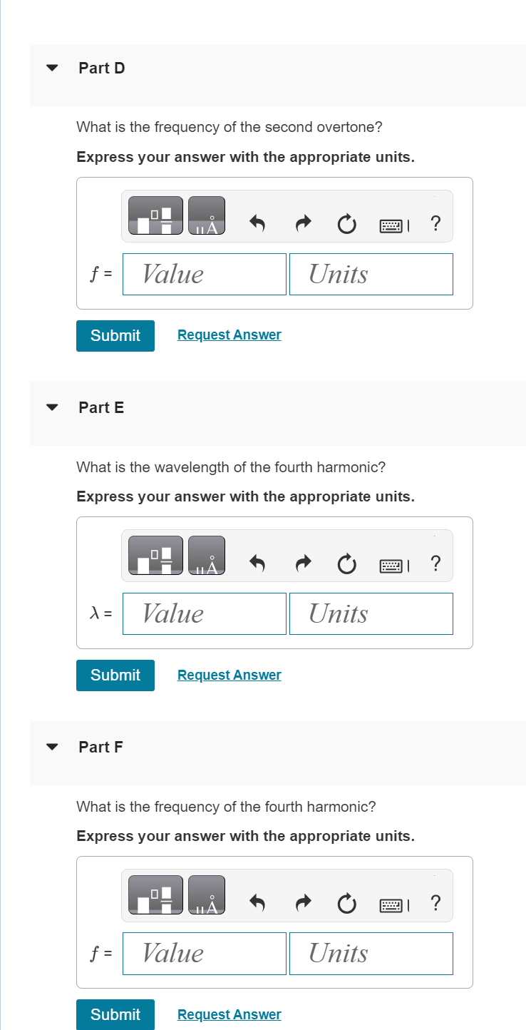 Solved What is the wavelength of the fundamental harmonic? A | Chegg.com