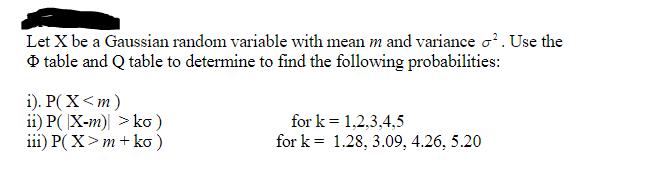 Solved Let X be a Gaussian random variable with mean m and | Chegg.com