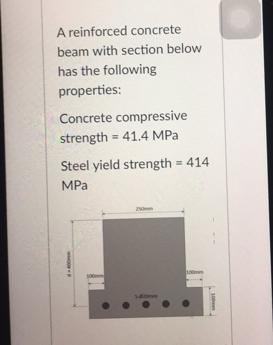 Solved 3. Determine the Ultimate Moment Capacity of the beam | Chegg.com