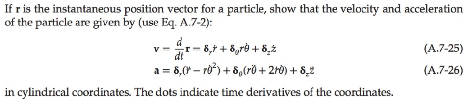 Solved If r is the instantaneous position vector for a | Chegg.com