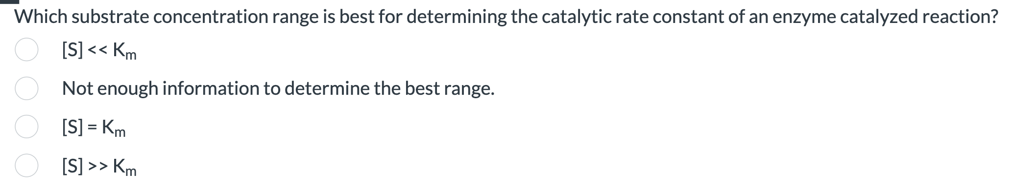 Solved Which substrate concentration range is best for | Chegg.com