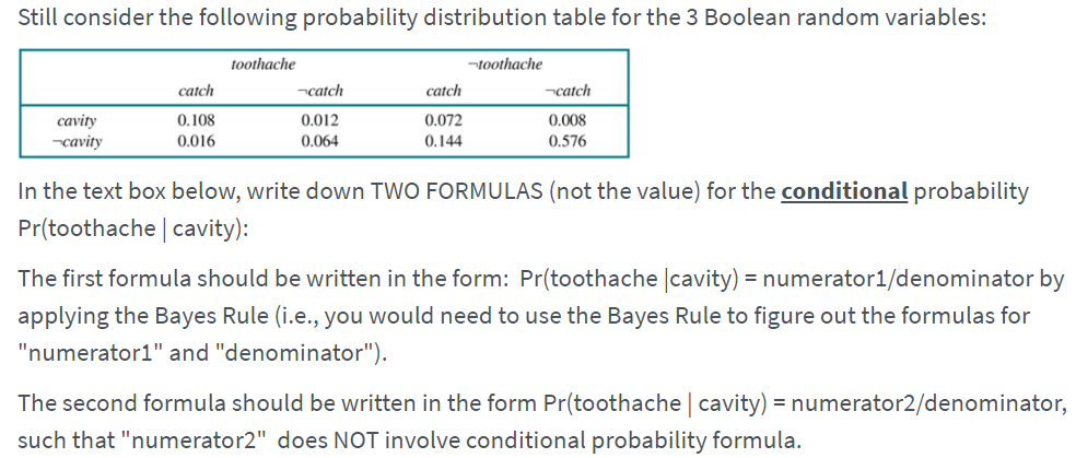 Solved Still consider the following probability distribution | Chegg.com