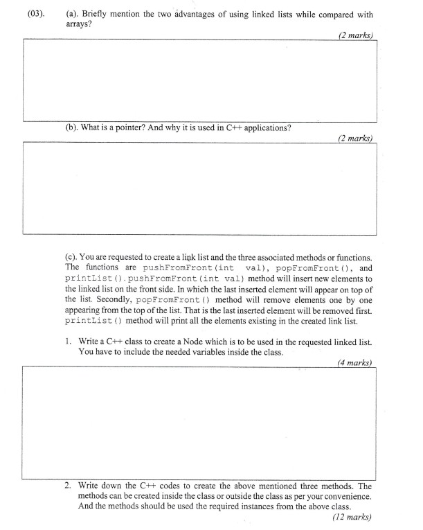 Solved 02). (a). Briefly describe the difference between | Chegg.com