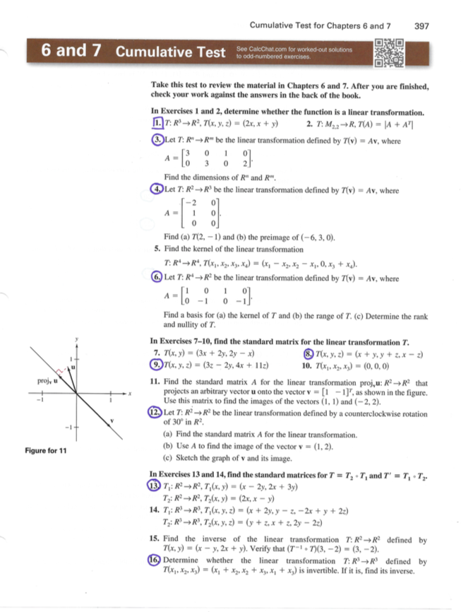 Solved 397 Cumulative Test for Chapters 6 and 7 6 and 7 | Chegg.com