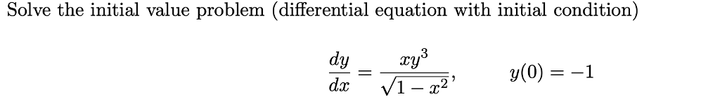 Solved Solve The Initial Value Problem Differential Chegg