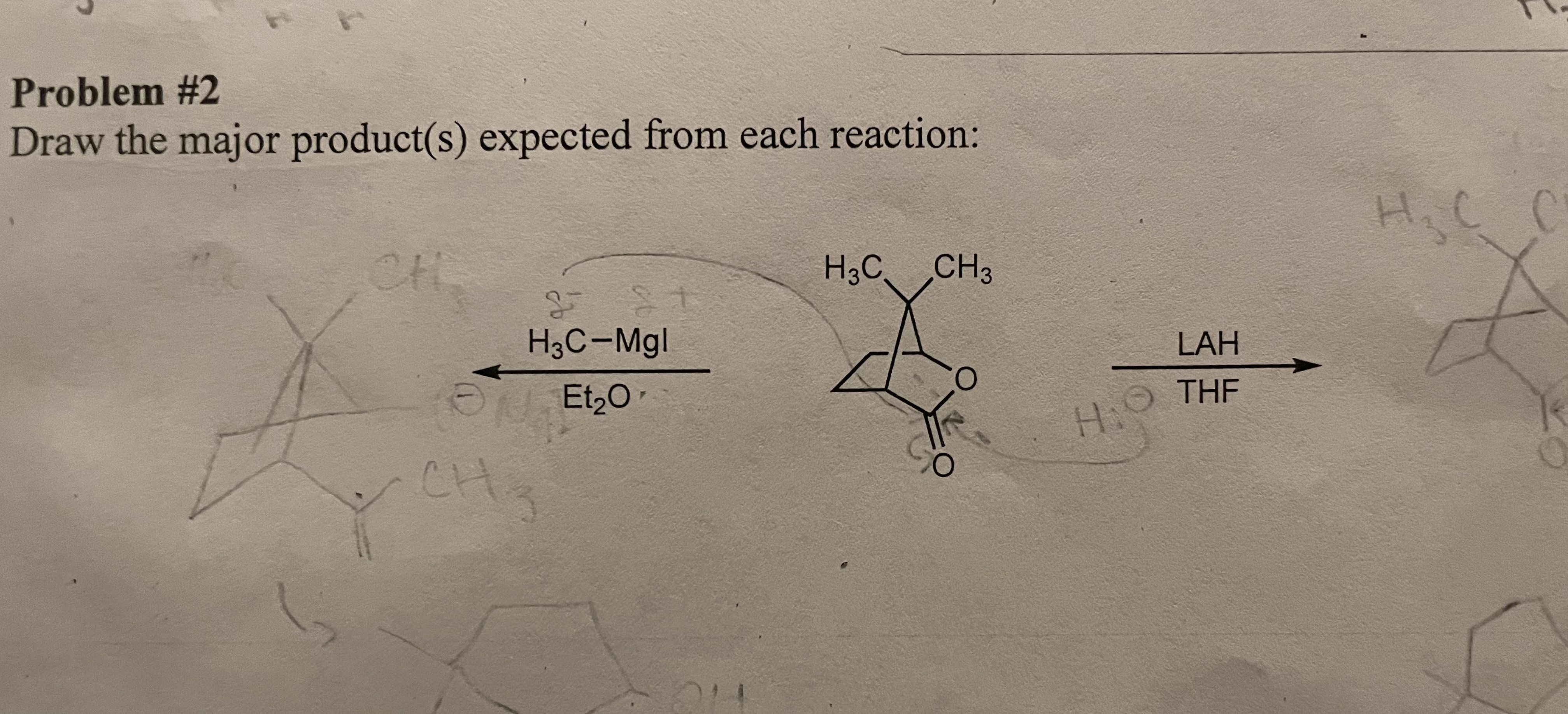 Solved Problem #2Draw the major product(s) ﻿expected from | Chegg.com