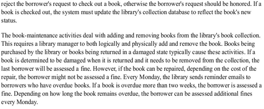 Solved Example The functional requirements for an automated | Chegg.com