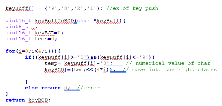 Solved The code shown below should convert the ascii data in | Chegg.com