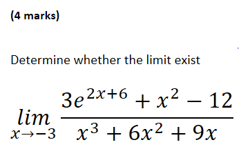 Solved Determine whether the limit exist | Chegg.com