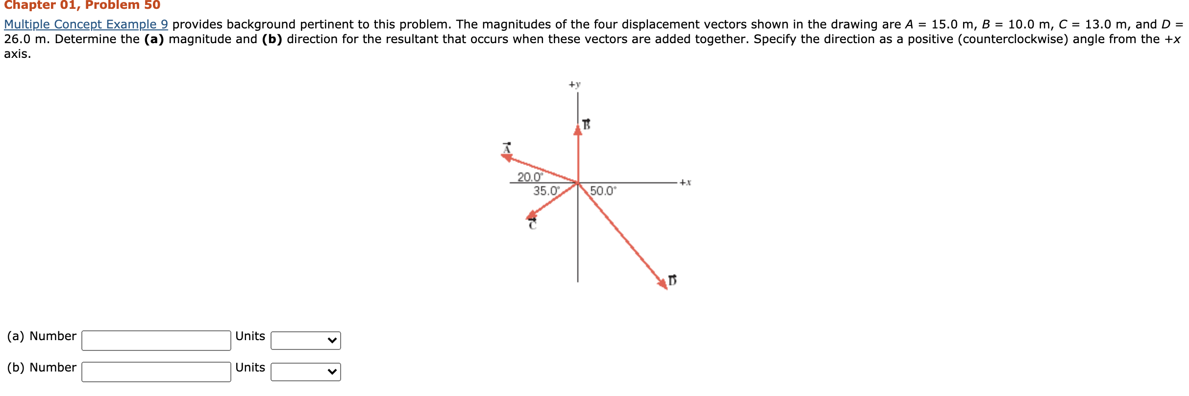Solved Chapter 01, Problem 50 Multiple Concept Example 9 | Chegg.com