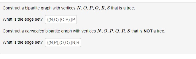 Solved Construct A Bipartite Graph With Vertices Nopqrs