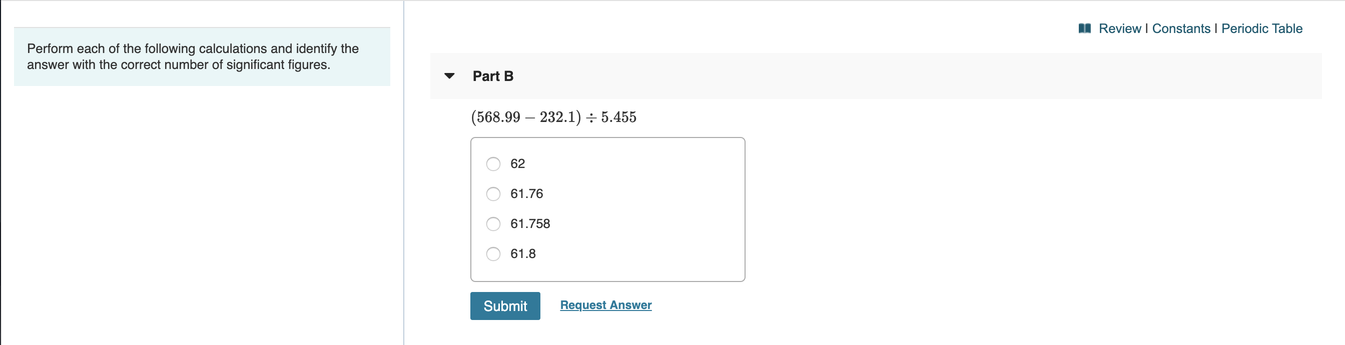 Solved MI Review | Constants | Periodic Table Perform each | Chegg.com