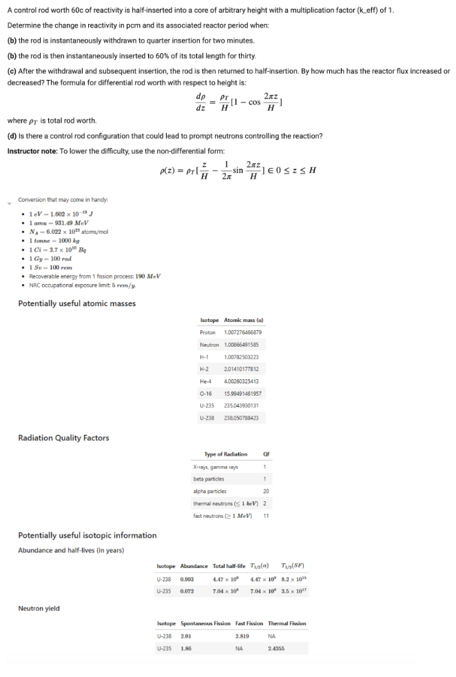 Solved Answer parts A-D using the provided information, and | Chegg.com